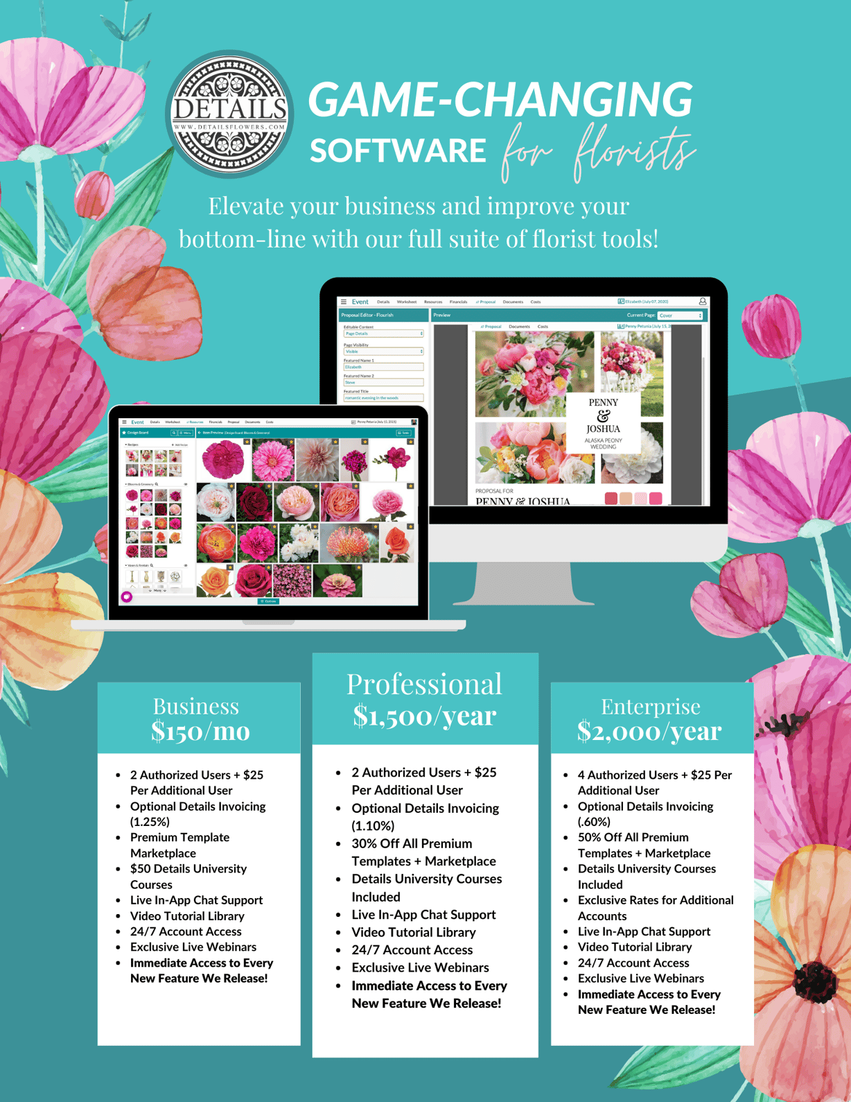 Details Flowers Software | We Help Florists & Designers Do More & Earn More